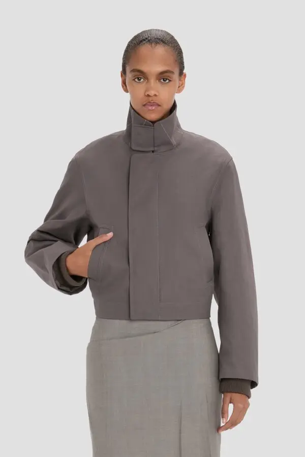 Victoria Beckham Bomber Jacket - Ore