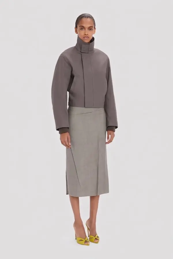 Victoria Beckham Bomber Jacket - Ore