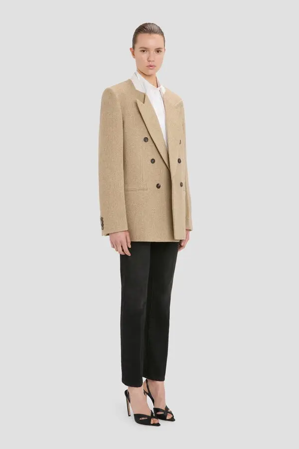 Victoria Beckham Beatrice Jacket - Camel Melange