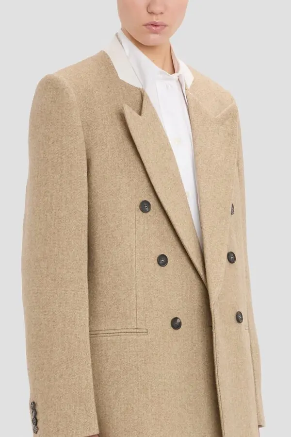 Victoria Beckham Beatrice Jacket - Camel Melange