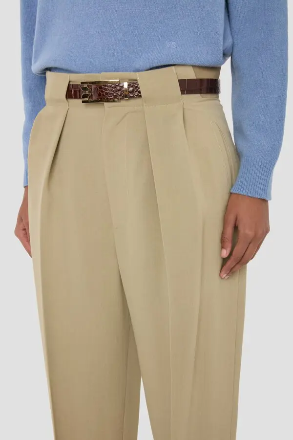 Victoria Beckham Tailored Trouser - Beige