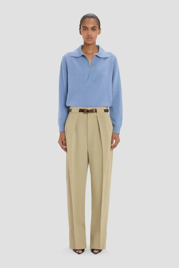 Victoria Beckham Tailored Trousers - Beige