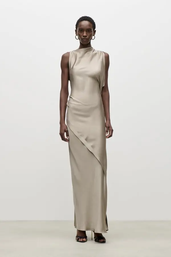 Victoria Beckham Kyra Gown - Light Grey