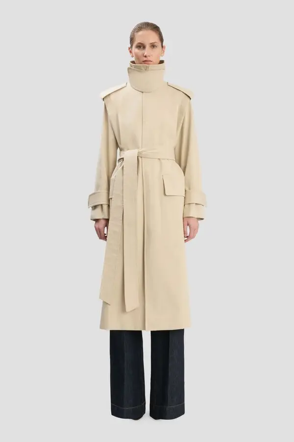 Victoria Beckham Philippa Trench Coat - Beige