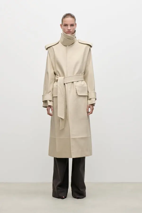 Victoria Beckham Philippa Trench Coat - Beige