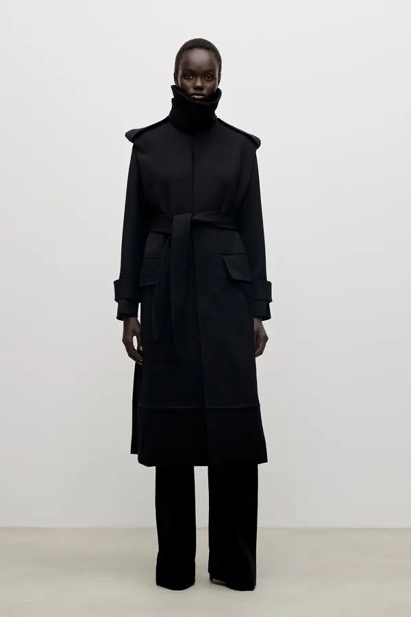 Victoria Beckham Philippa Trench Coat - Black