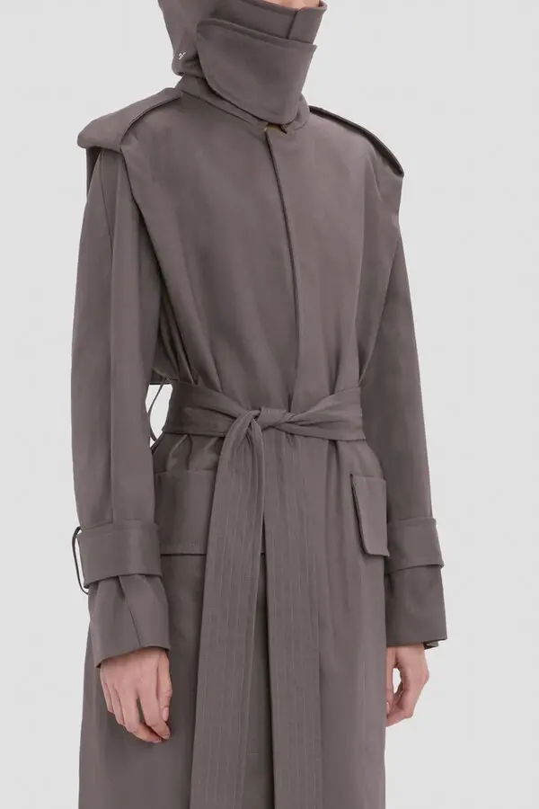 Victoria Beckham Philippa Trench Coat - Brown
