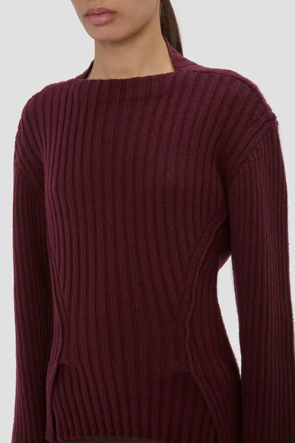 Victoria Beckham Ribbed Jumper - Acai