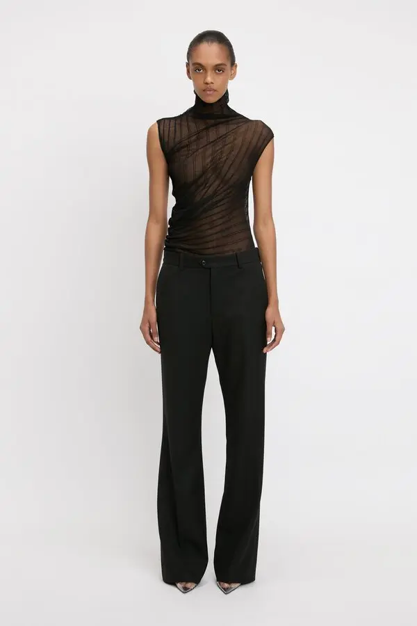 Victoria Beckham Classic Tailored Trouser - Black