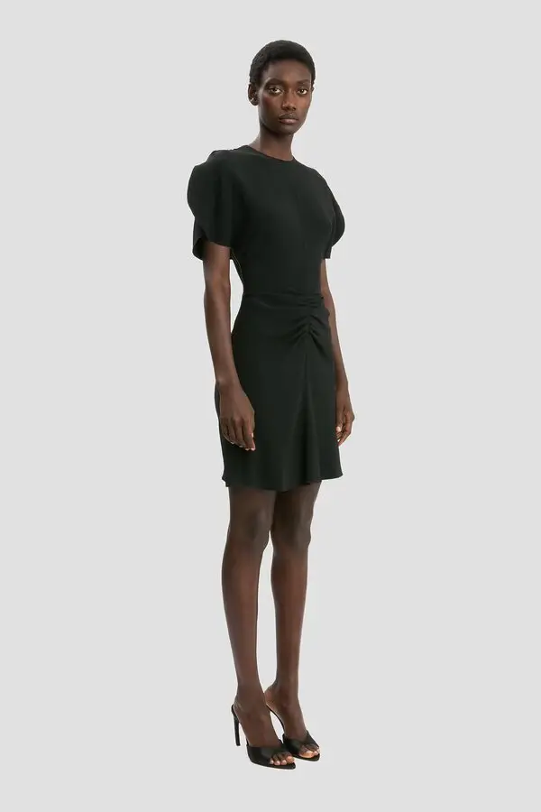 Victoria Beckham Bela Mini Dress - Black