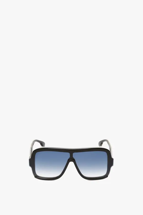Victoria Beckham Layered Mask Sunglasses - Black Gradient