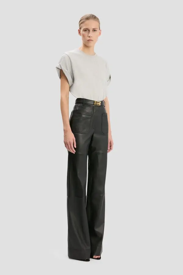 Victoria Beckham Alina Leather Trousers