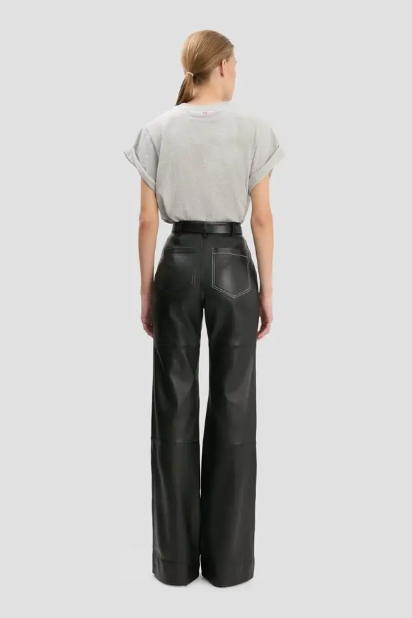 Victoria Beckham Alina Leather Trousers