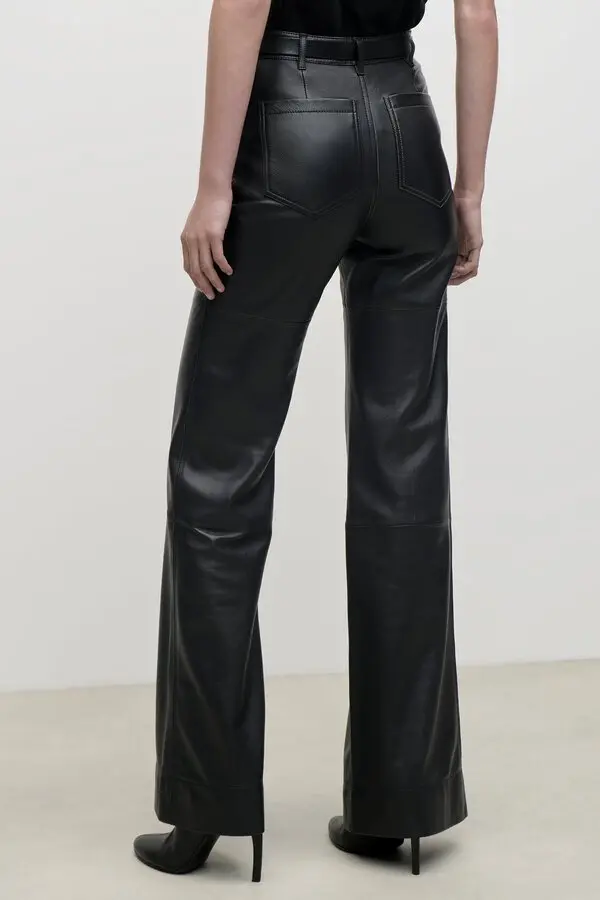 Victoria Beckham Alina Leather Trousers