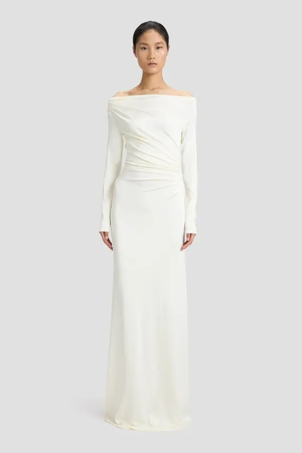 Victoria Beckham Off-shoulder Gown - Ivory