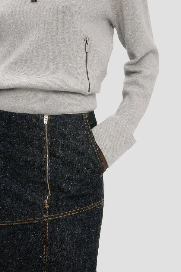 Victoria Beckham Midi Skirt With Panel Detailing