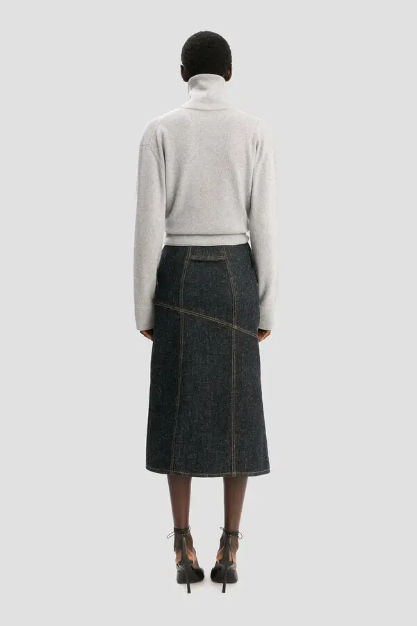 Victoria Beckham Midi Skirt With Panel Detailing