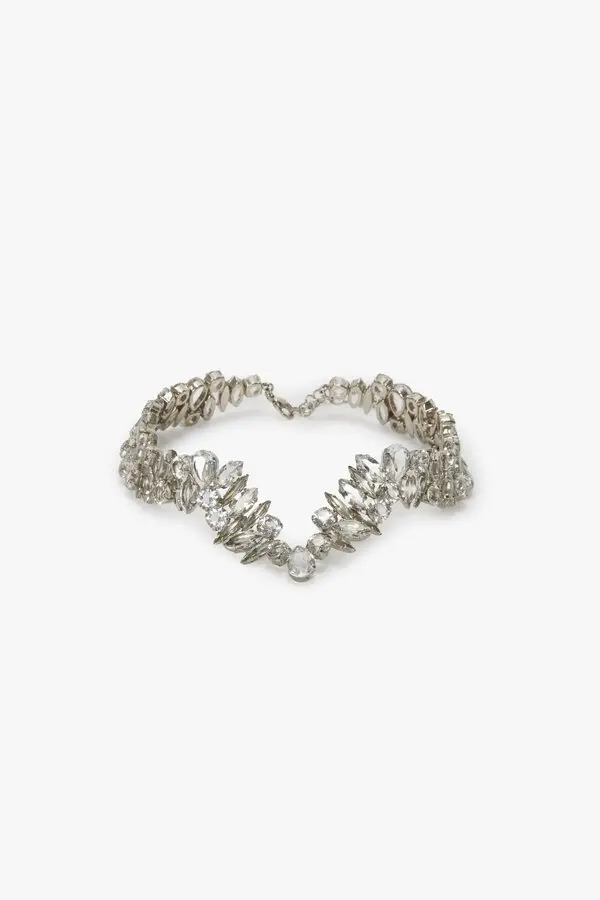 Victoria Beckham Crystal Choker - Silver