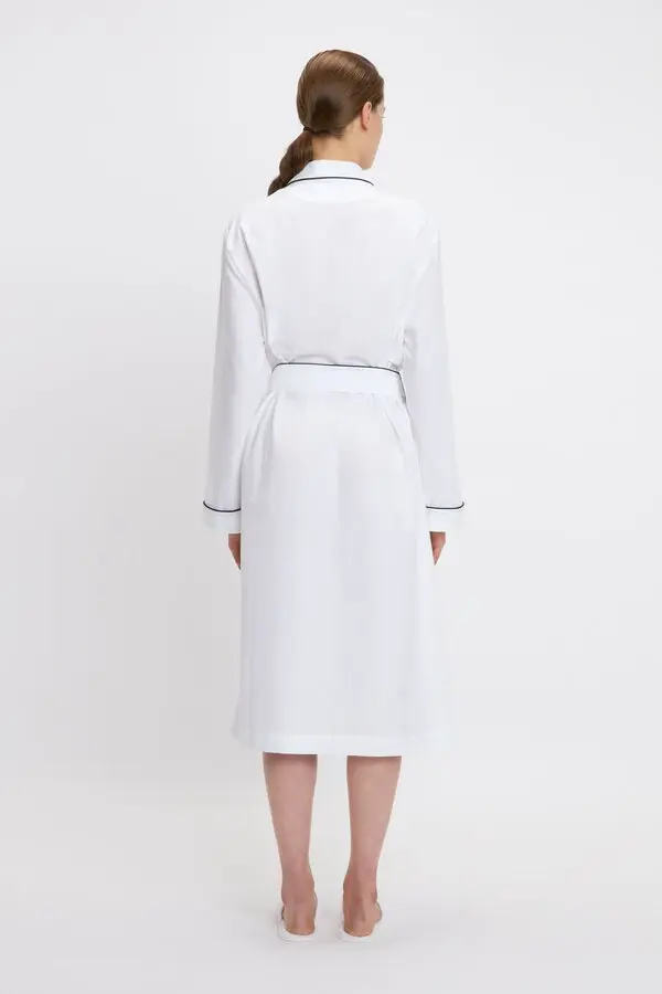 Victoria Beckham Piping Detail Pyjama Robe