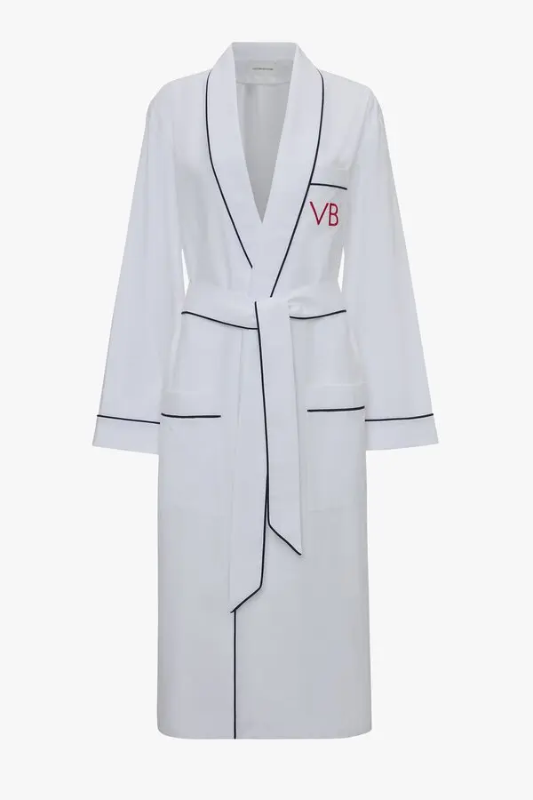 Victoria Beckham Piping Detail Pyjama Robe