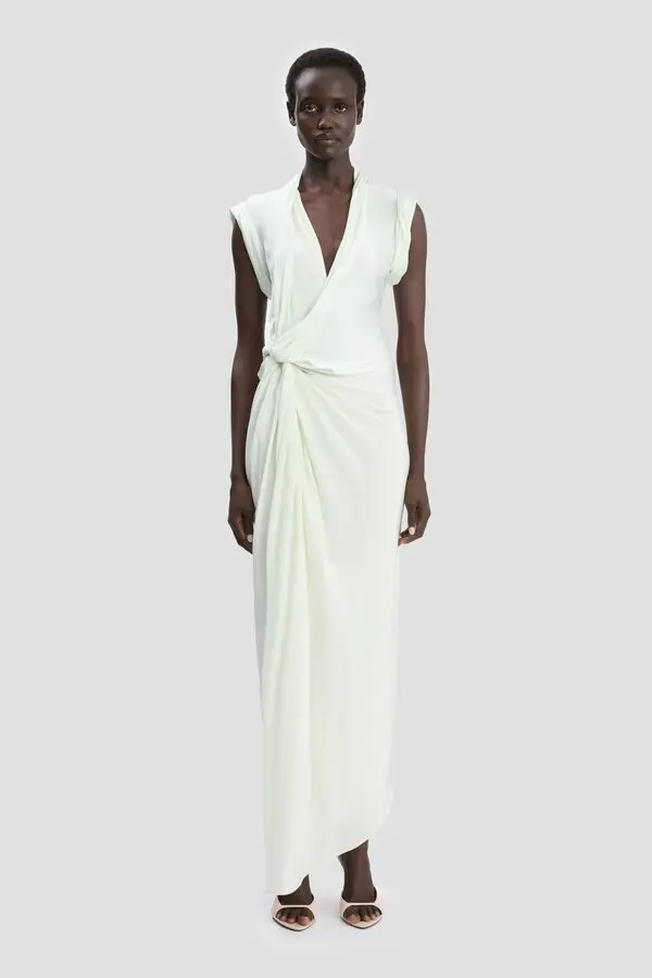 Victoria Beckham Twist Dress - Aloe