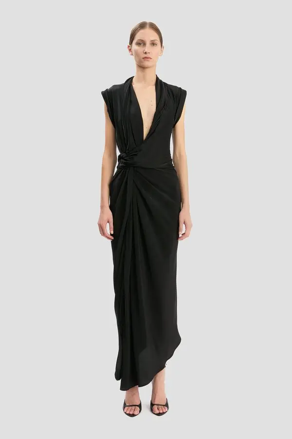 Victoria Beckham Twist Dress - Black