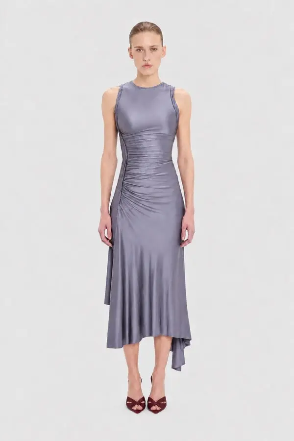 Victoria Beckham Sylvie Midi Dress - Lilac