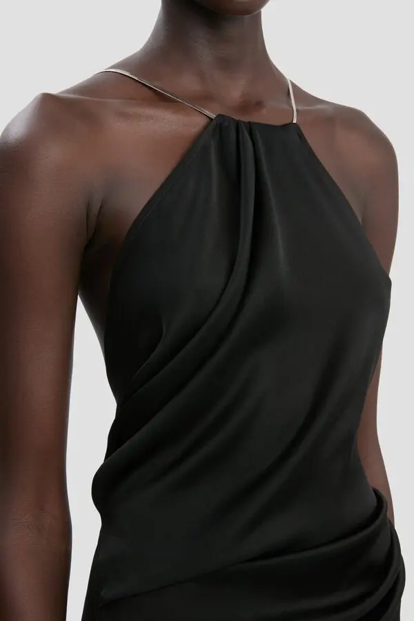 Victoria Beckham Chain Halter Gown