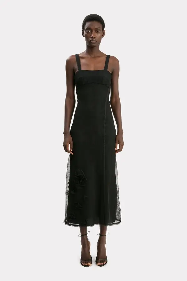 Victoria Beckham Panelled Cami Dress - Black