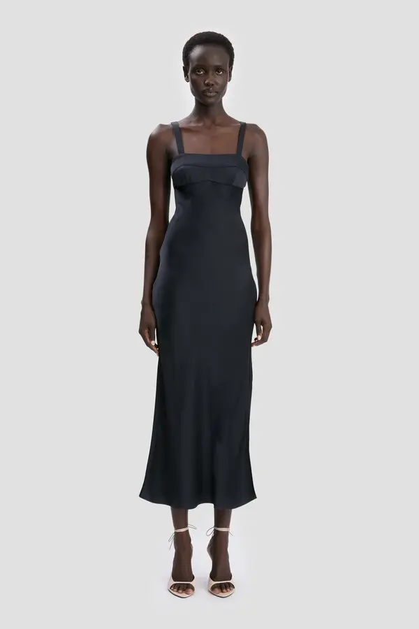 Victoria Beckham Panelled Cami Dress - Navy