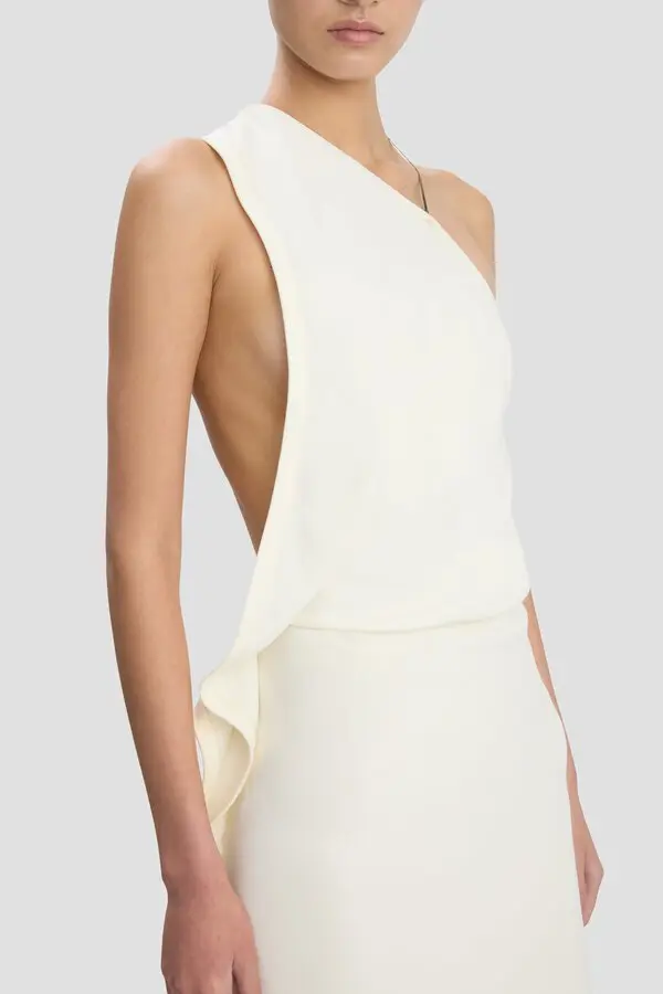 Victoria Beckham One-shoulder Chain Detail Dress