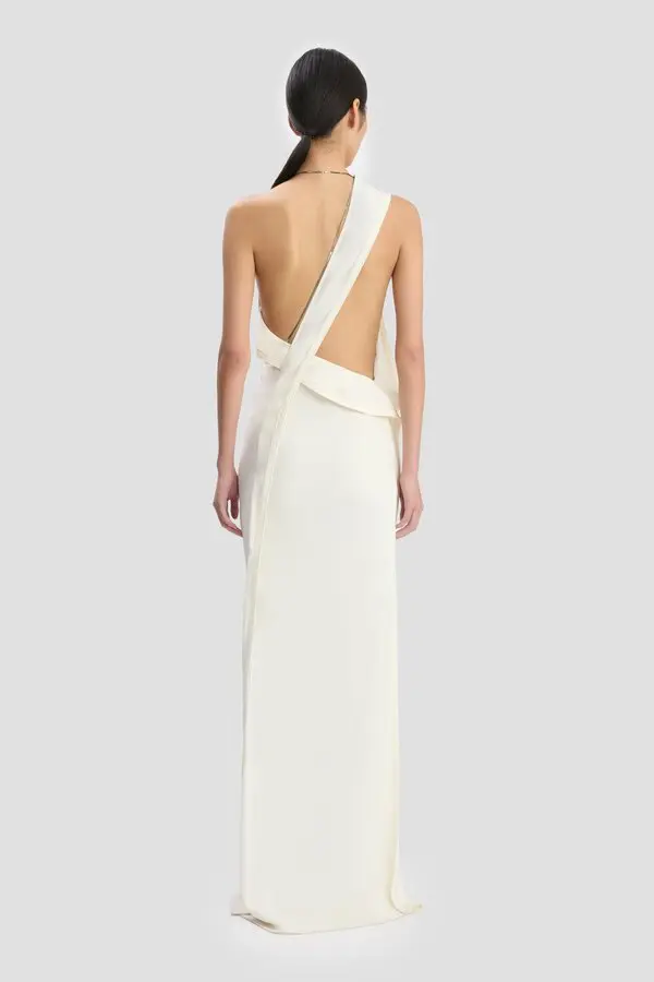Victoria Beckham One-shoulder Chain Detail Dress