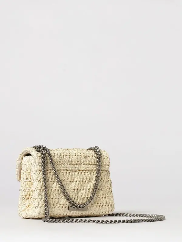 Kurt Geiger Raffia Shoulder Bag With Embellishments
