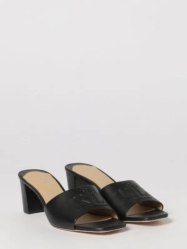 Ralph Lauren Heeled Mules - Black