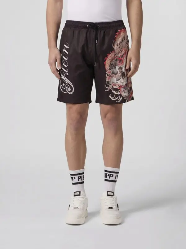 Philipp Plein Graphic Print Shorts