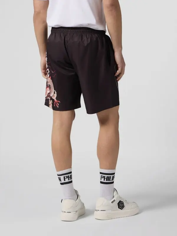 Philipp Plein Graphic Print Shorts
