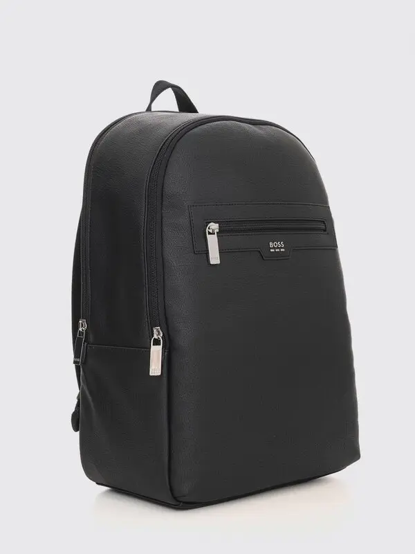 BOSS Backpack In Grained Synthetic Leather