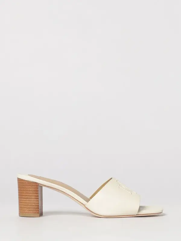 Ralph Lauren Heeled Sandal - White