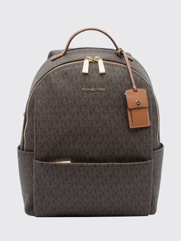 Michael Kors Monogram Backpack - Brown