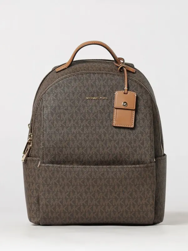Michael Kors Monogram Backpack - Brown