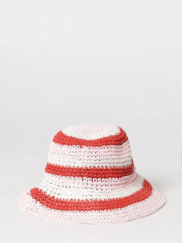 Barbour Crochet Raffia Bucket Hat