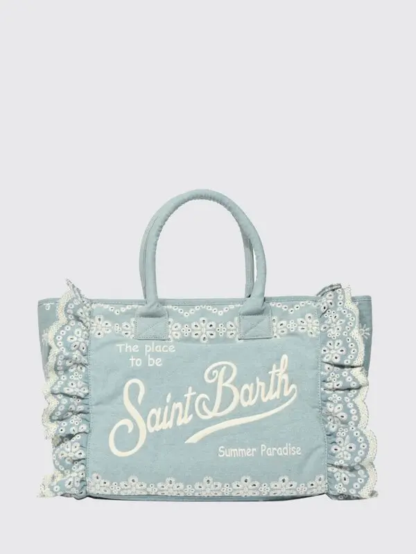 MC2 SAINT BARTH Embroidered Tote Bag - Denim