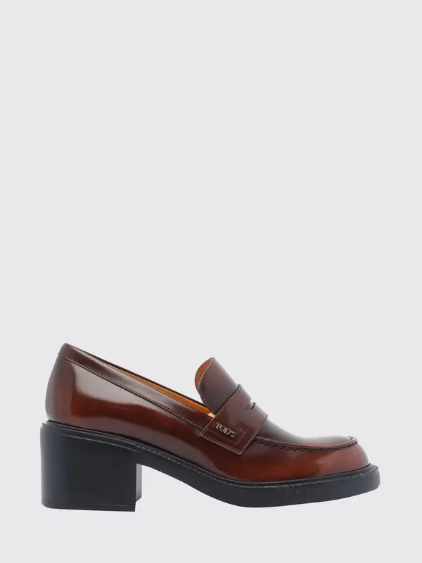 TOD'S Leather Loafers - Red