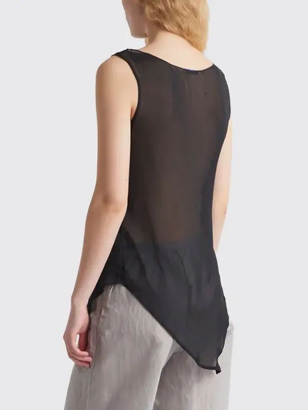 Paloma Wool Asymmetrical Draped Sheer Top