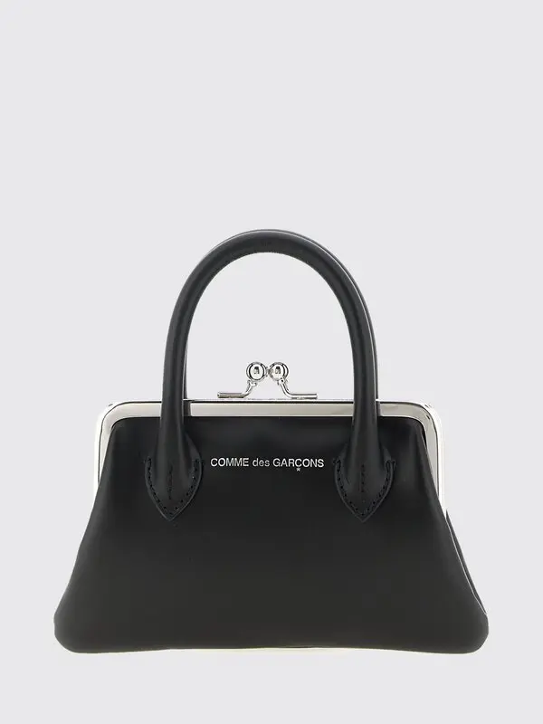 Comme Des Garçons Smooth Leather Snap-button Wallet - Black