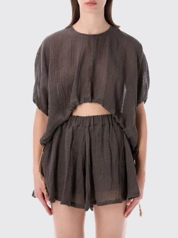 120% Lino T-shirt - Brown