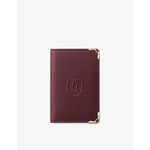 Cartier Must De 4cc Leather Card Holder - Burgundy