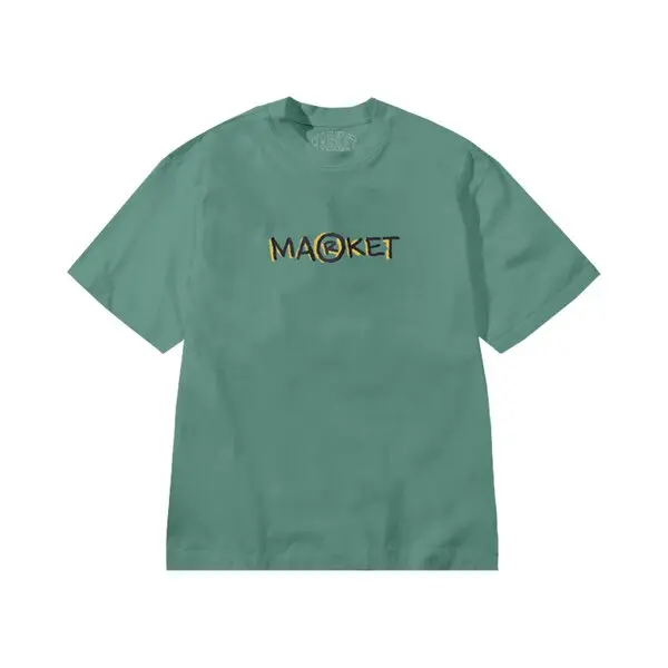 MARKET Smiley Doodle Graphic T-shirt - Green