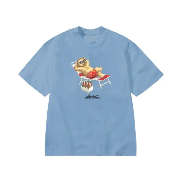 MARKET Smiley Bearly A Care T-shirt - Blue