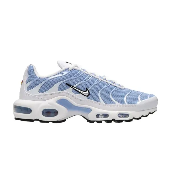 Nike Wmns Air Max Plus 'white Aluminum Metallic Silver - Blue